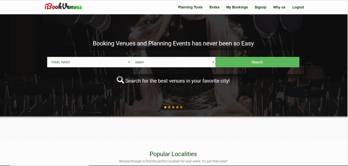 IBookVenues Welcomes You
